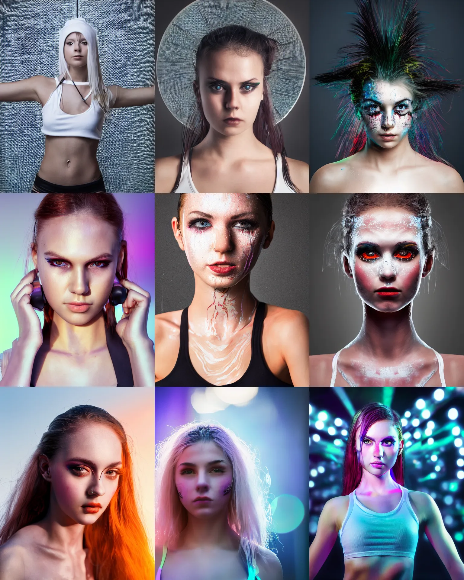 a cinematic medium shot portrait render of Grimes as a | Stable ...