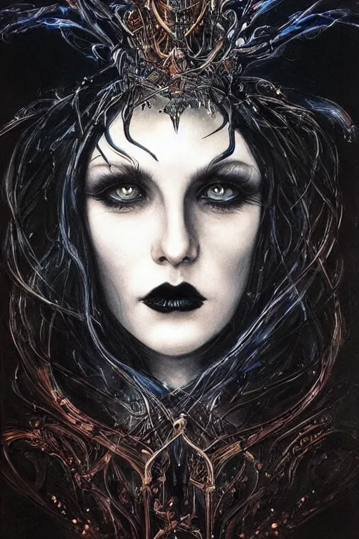 the ink witch queen of the fluid, painted by howard | Stable Diffusion ...