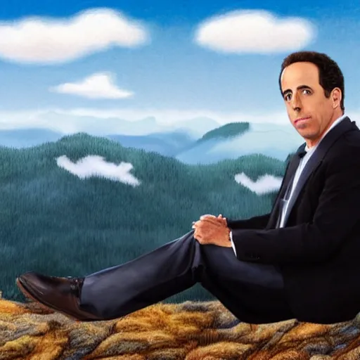 jerry seinfeld sitting at a beautiful, detailed and | Stable Diffusion | OpenArt