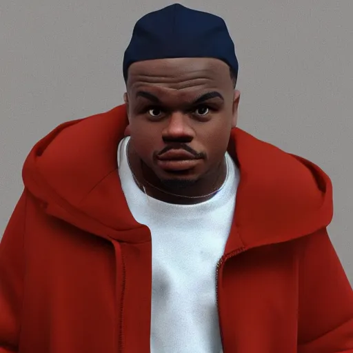 big shaq, 3d character model render, 4k, octane, white | Stable ...