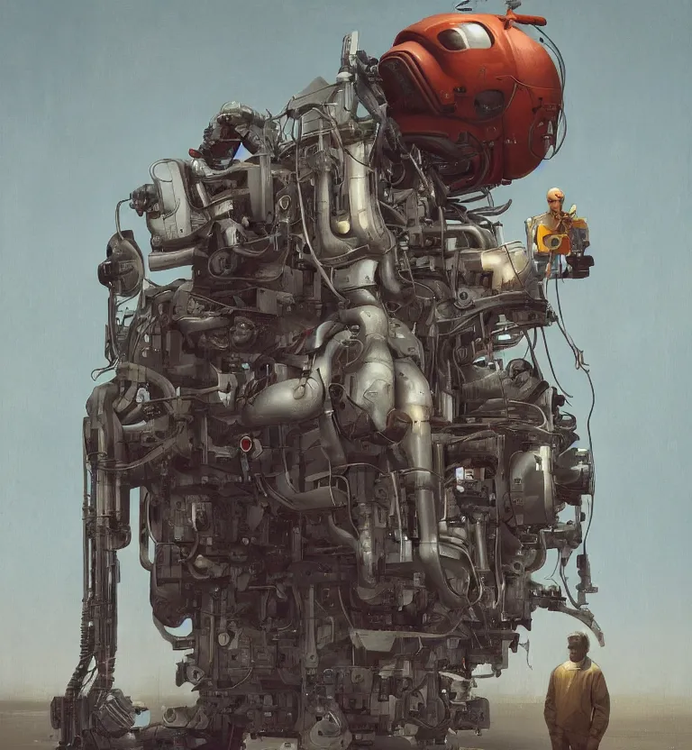 a portrait of a researcher, half human, half machine | Stable Diffusion ...