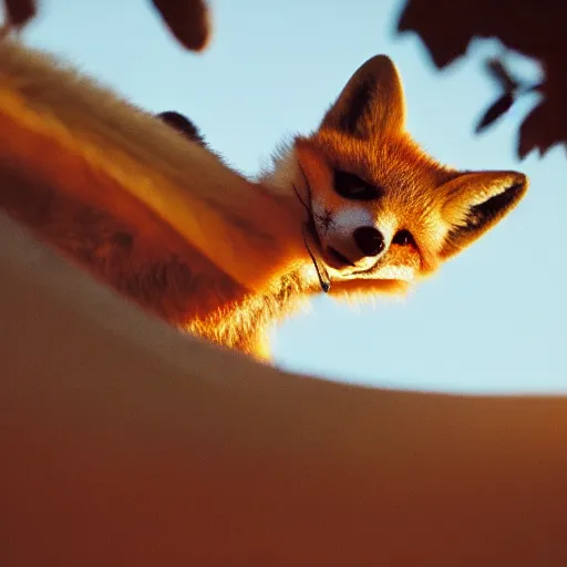 a close up, studio colour photograph of a fennec fox | Stable Diffusion ...