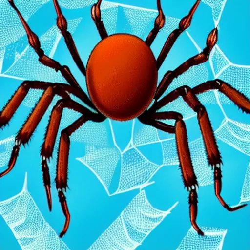 a spider with infinite amount of legs is surfing in | Stable Diffusion