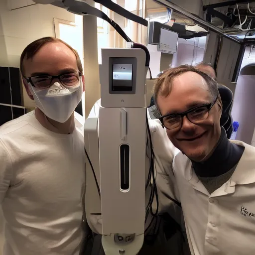 the Stable Diffusion AI taking a selfie of itself and | Stable Diffusion