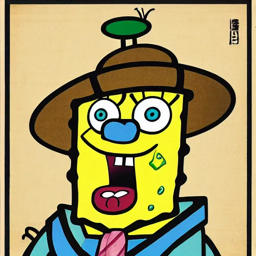 portrait of spongebob squarepants, edo style | Stable Diffusion | OpenArt