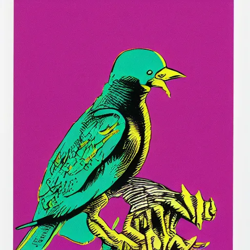 cmyk risograph print avian scorn cenobite | Stable Diffusion | OpenArt