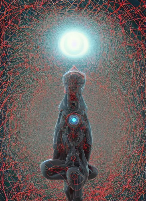 a machine god in the machine universe encounters a | Stable Diffusion ...