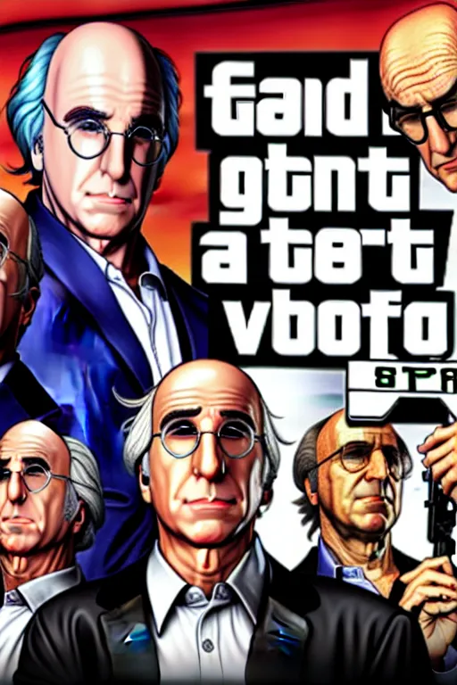 gta cover art with larry david | Stable Diffusion | OpenArt