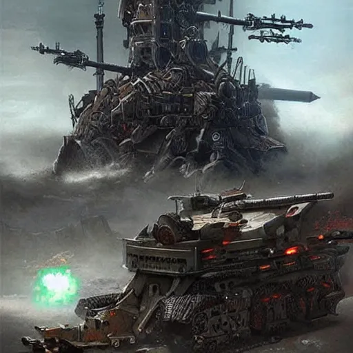 a war machine with many big guns, fantasy, d&d, | Stable Diffusion ...
