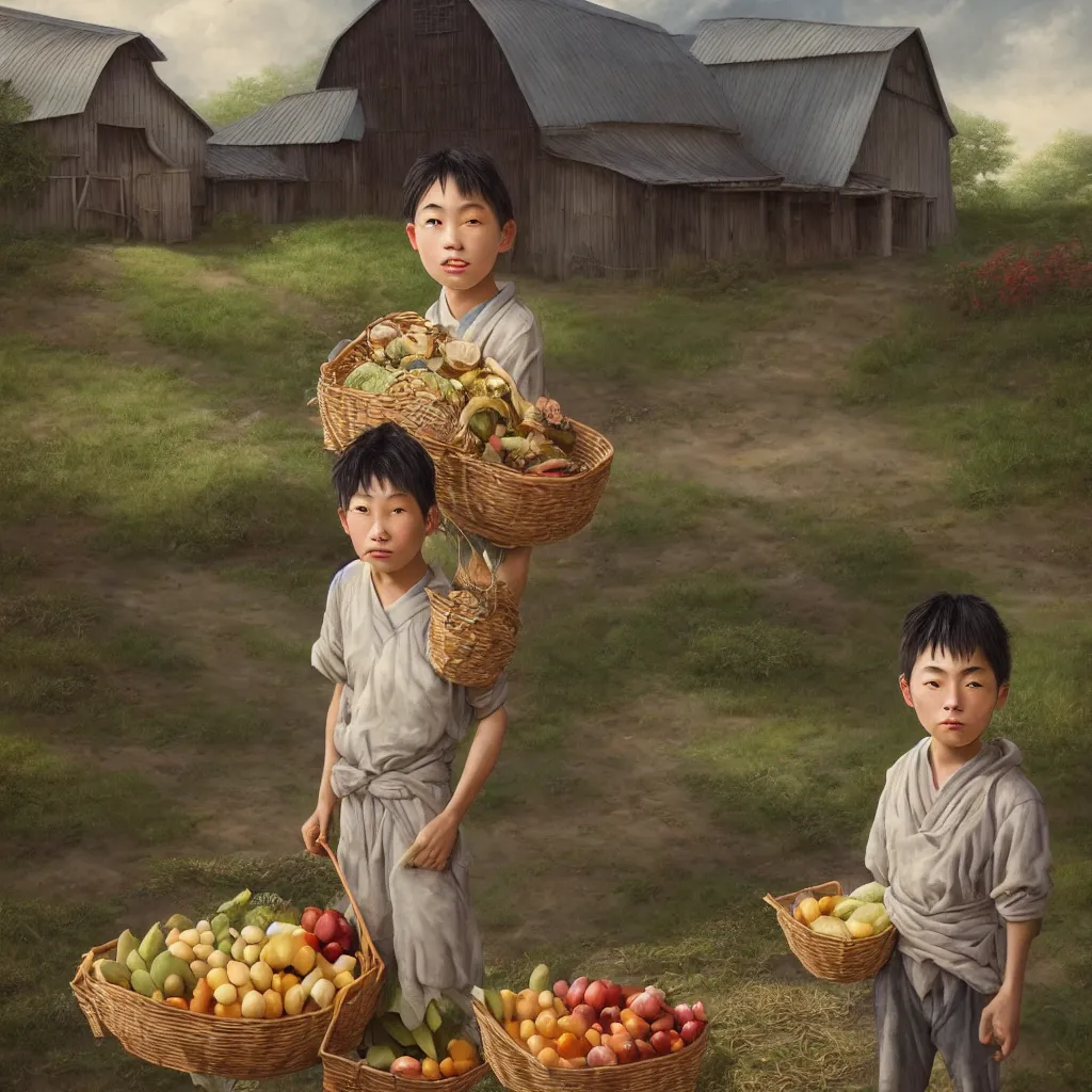 medium wide portrait of a young Japanese boy with | Stable Diffusion ...