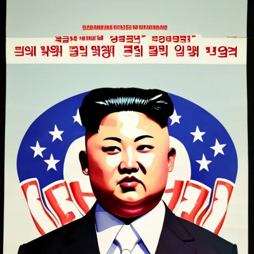 election poster of kim jong un | Stable Diffusion | OpenArt