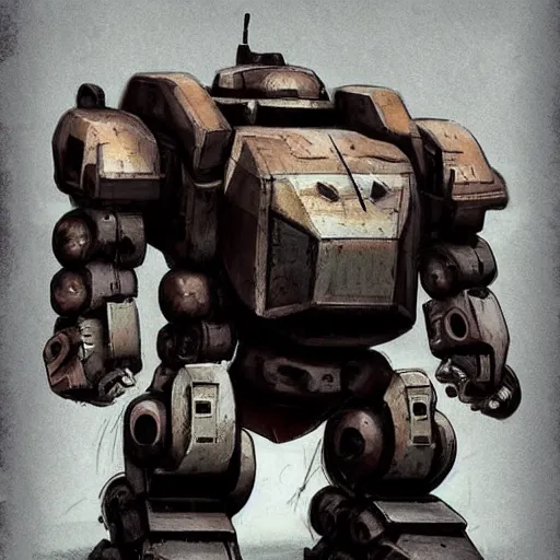 concept art of an heavy fat warmech, soviet walking | Stable Diffusion ...
