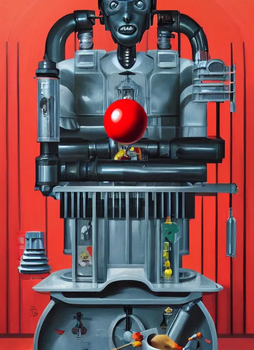 portrait of a red gumball machine robot, detailed, | Stable Diffusion ...