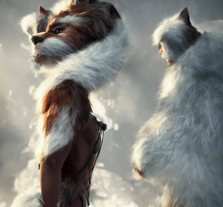 human with furry clothes, ue 5, ue 6, unreal engine 5, | Stable ...