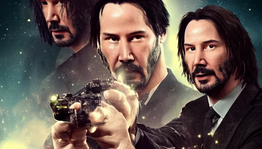 Keanu Reeves Shoot at the moon ,featured in cinematic, | Stable ...