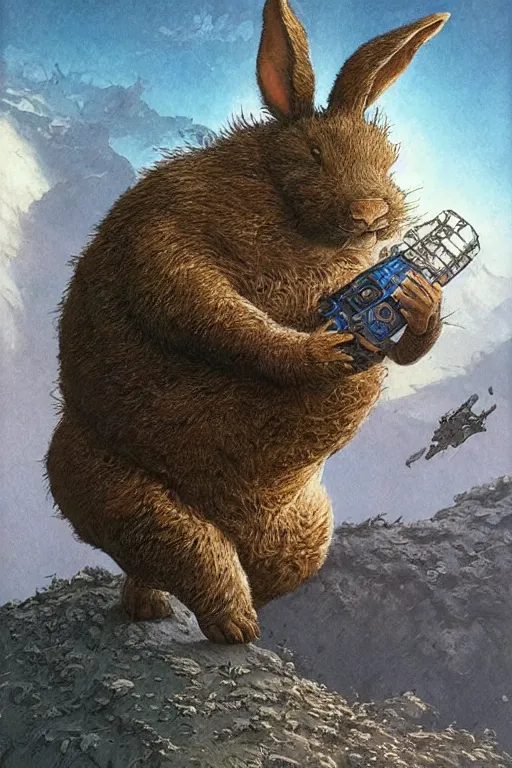 cute adorable big chungus, hyper realistic, fantasy | Stable Diffusion ...