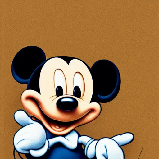 a renaissance style portrait painting of Mickey mouse | Stable ...