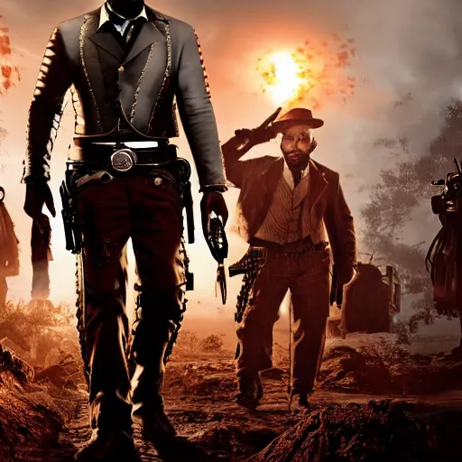 Django from Django Unchained in 'Gears of War', splash | Stable Diffusion | OpenArt