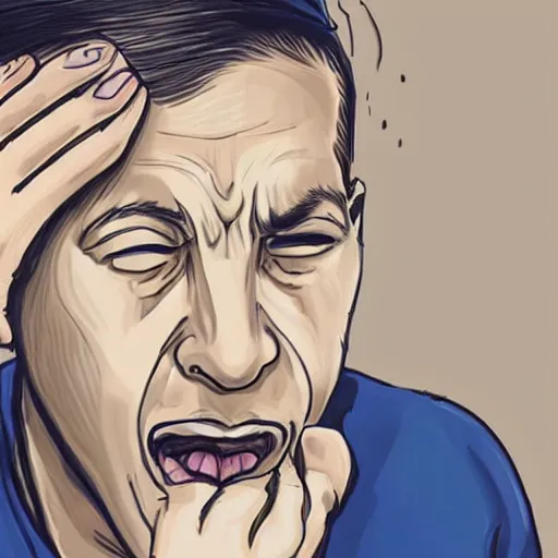 an angry artist crying about ai stealing their jobs | Stable Diffusion ...