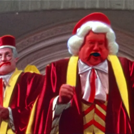 Ronald McDonald Burger King coronation ceremony | Stable Diffusion ...
