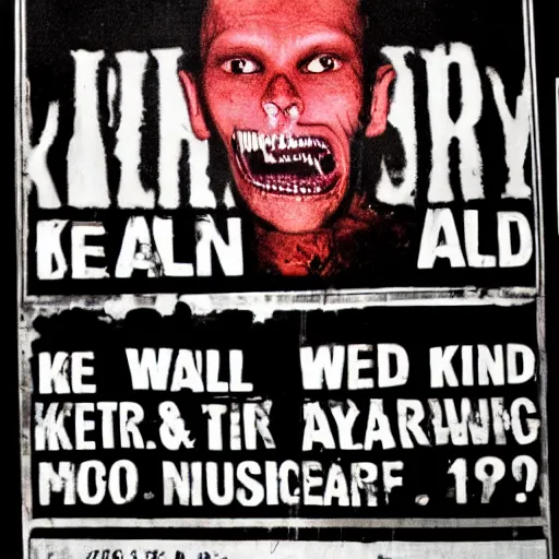 uncanny disturbing scary black and photo of a cerial | Stable Diffusion