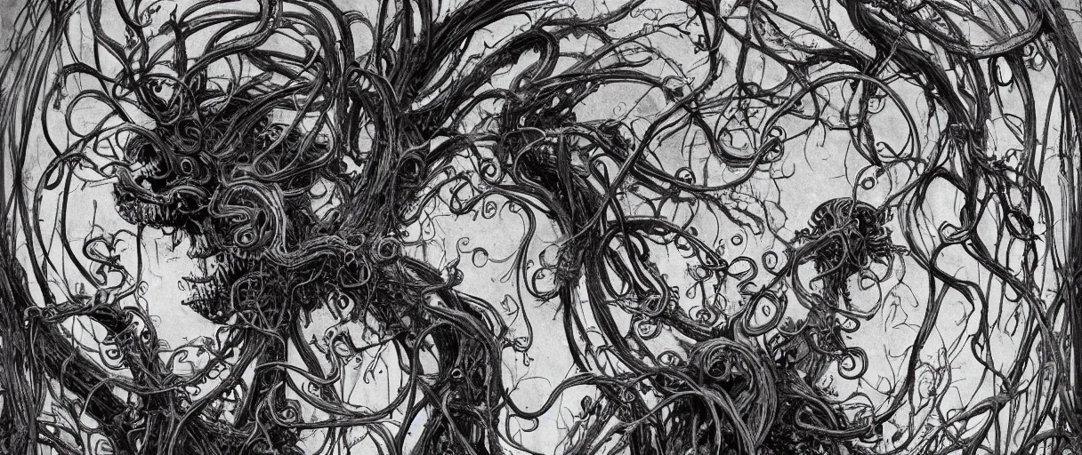 centered horrifying detailed side view profile | Stable Diffusion | OpenArt