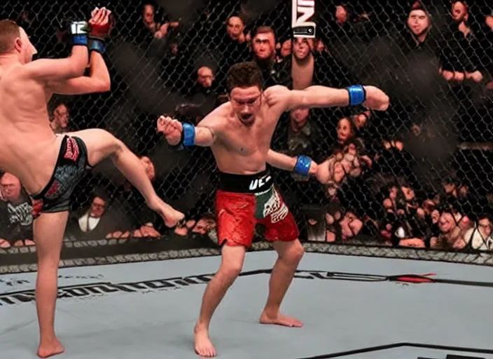 UFC boxing match in a medieval castle | Stable Diffusion