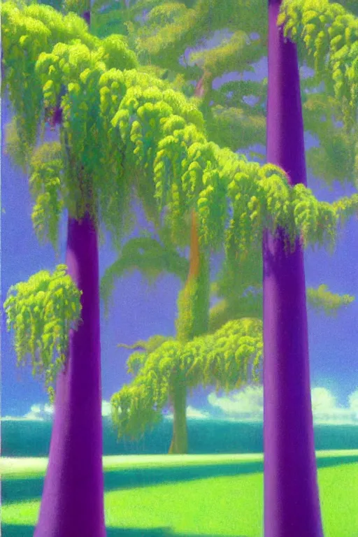 liminal vaporwave wisteria tree surrealism, painted by | Stable ...