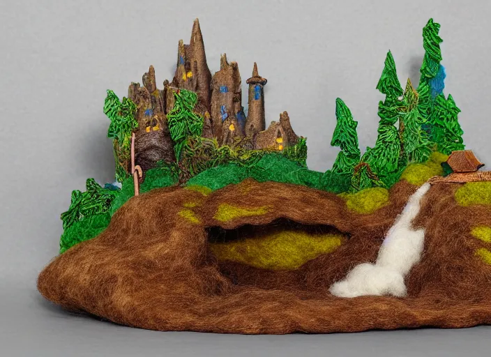 high - res photograph of a felt and needle point | Stable Diffusion