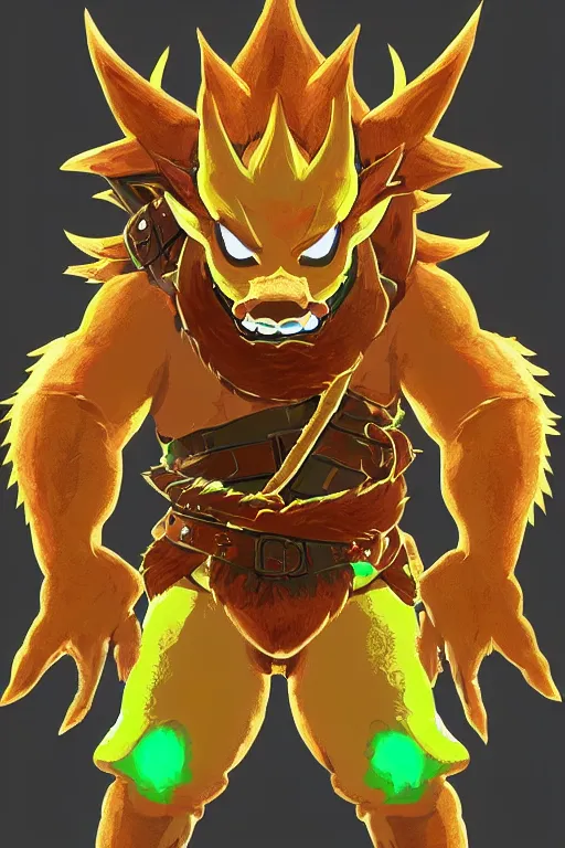 an in game portrait of bowser from the legend of zelda | Stable ...