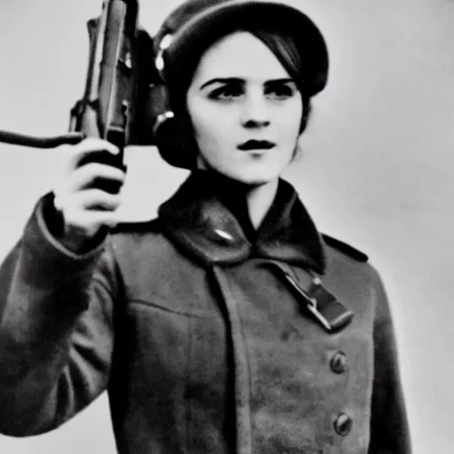 photograph of soviet chekist comrade emma watson, | Stable Diffusion ...