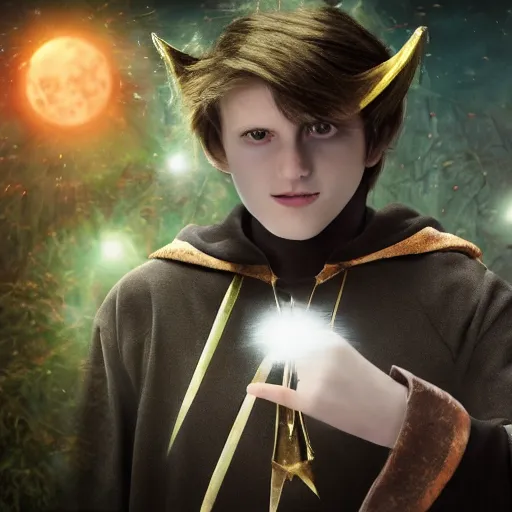 a photorealistic male wizard teenager wearing wizard | Stable Diffusion ...