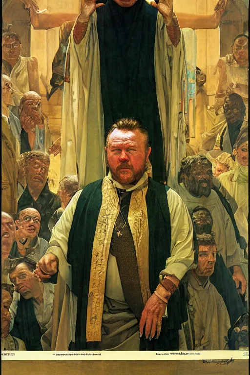 portrait of toadlike ray winstone as a high priest by | Stable ...