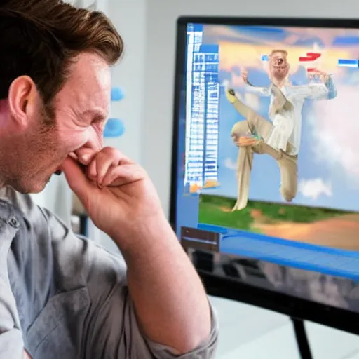 a man experiencing a happy simulation | Stable Diffusion | OpenArt