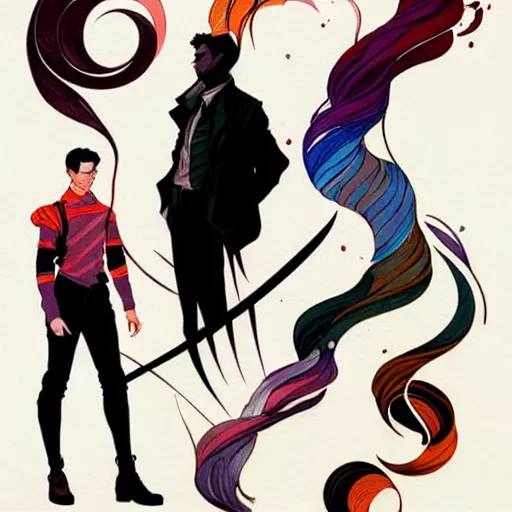 concept art silhouette of design 1 6 colors, ink | Stable Diffusion ...