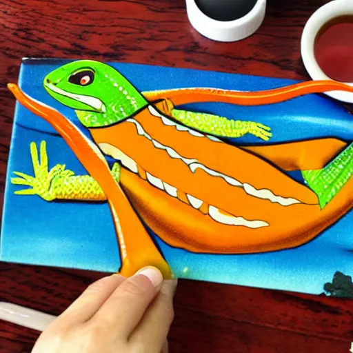 sushi swimsuit attractive airplane lizard body, in the | Stable ...