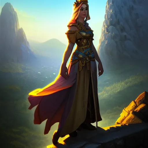 mage on mountain, realistic, female, city in | Stable Diffusion | OpenArt