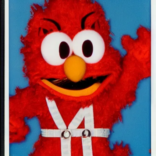 Polaroid image of a horrific corrupted murderous Elmo | Stable ...