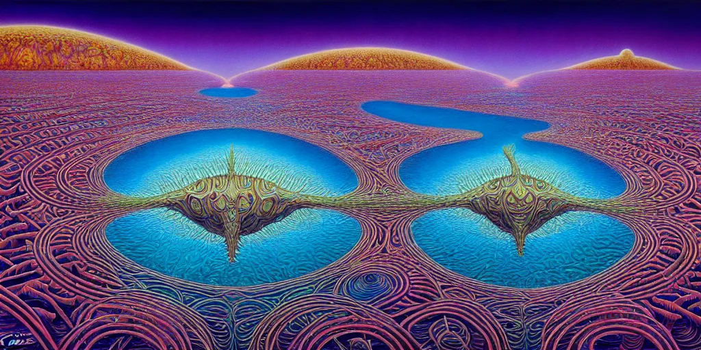 cinematic view of a dmt island paradise filled with | Stable Diffusion