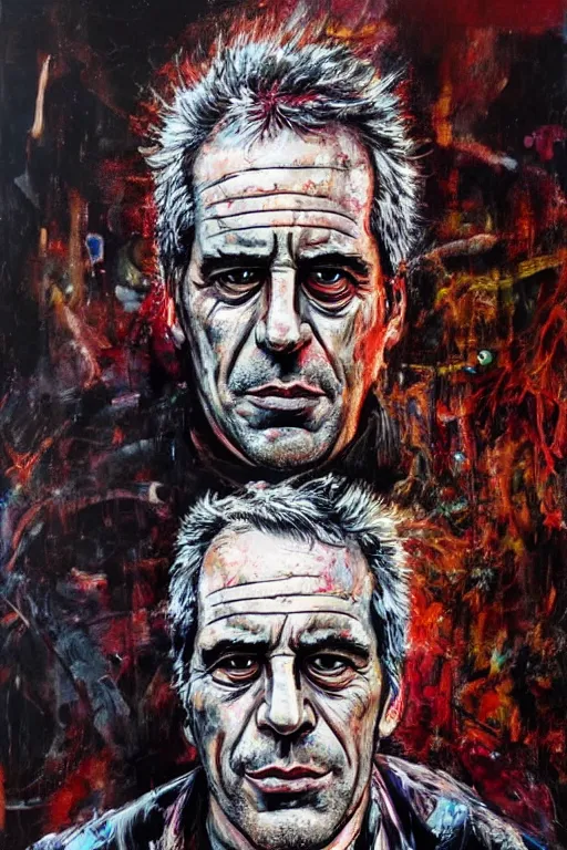 Jeffery Epstein full body shot, hyper-realistic oil | Stable Diffusion ...