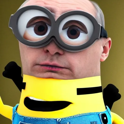 a minion as vladimir putin, highly detailed | Stable Diffusion | OpenArt