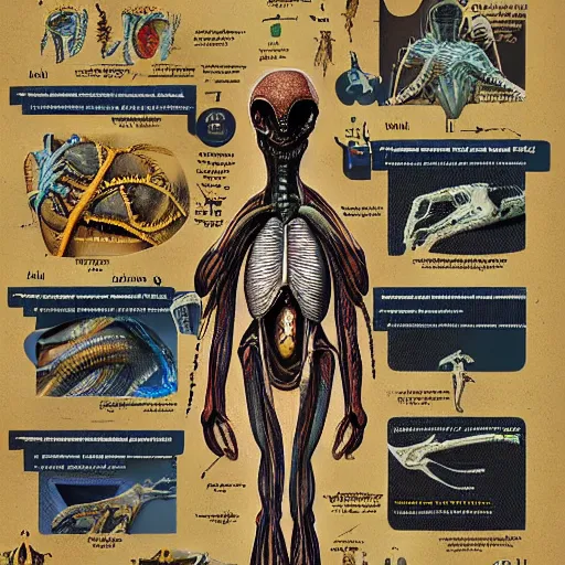 alien anatomy Book, detailed, diagrams, high | Stable Diffusion | OpenArt
