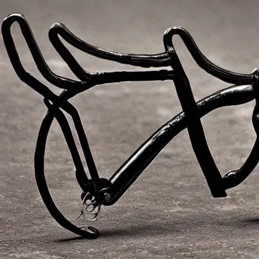 a cute beautiful alien shaped bicycle by H.R. Giger | Stable Diffusion