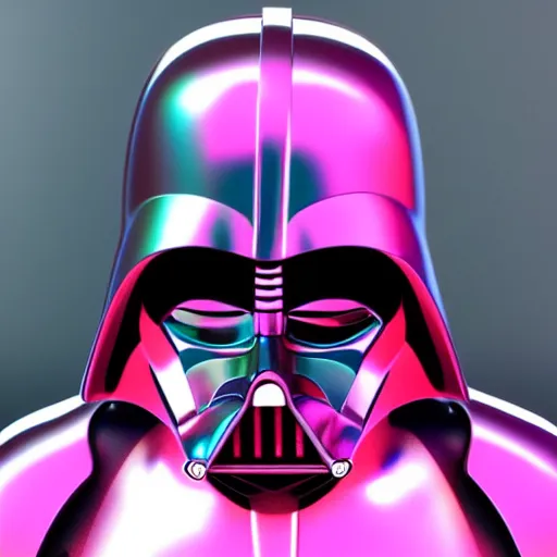 darth vader in pink metallic armour, photoreal, still | Stable ...