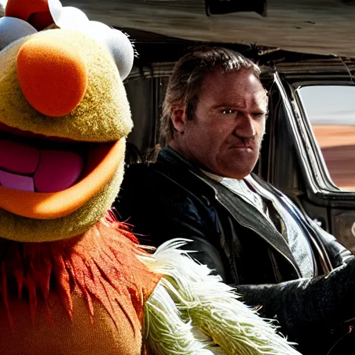 the muppets in mad max, 4 k, high detail, high - | Stable Diffusion ...
