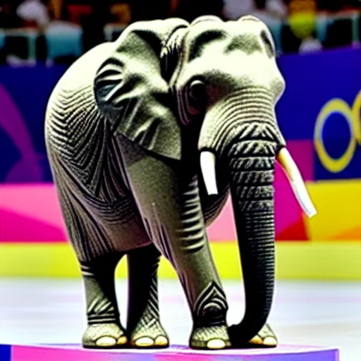 an elephant winning gold at the olympics | Stable Diffusion | OpenArt