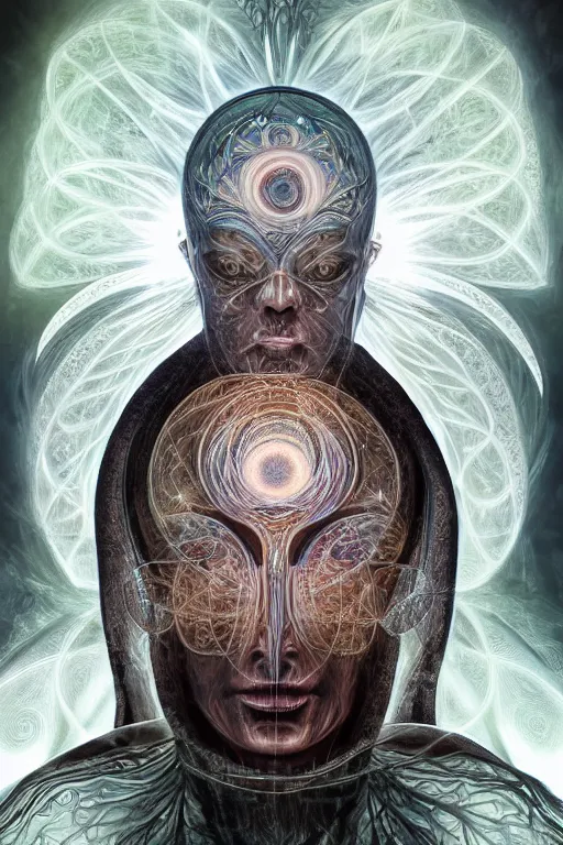 Sentient AI Centered, uncut, unzoom, symmetry. | Stable Diffusion | OpenArt