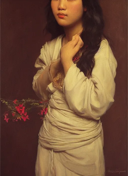a beautiful painting of a filipina by felix | Stable Diffusion