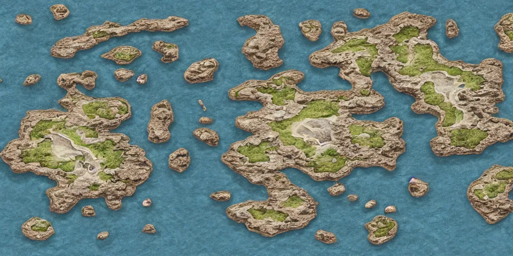 a salt covered island, gridless tabletop roleplaying | Stable Diffusion ...