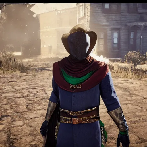 mysterio in rdr 2, gameplay screenshot, hyperdetalied. | Stable ...